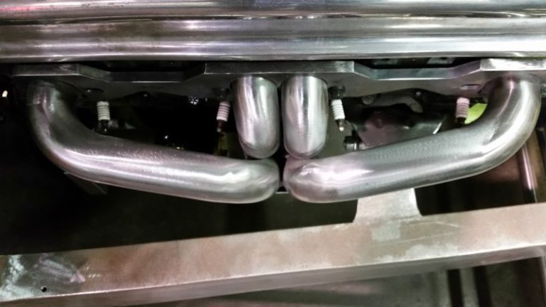 CC1AP Header Set, Small Block Chevy, for Angle Plug Heads - Sanderson ...